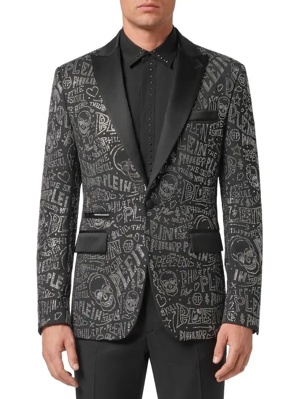 Philipp Plein Embellished Jacket - Black
