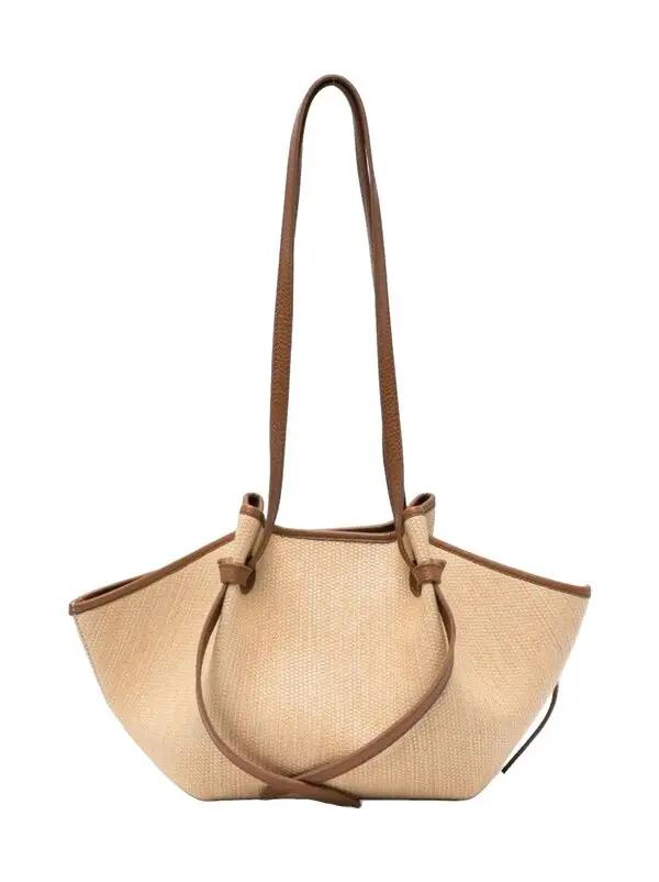 Yuzefi Raffia Tote Bag - Nude