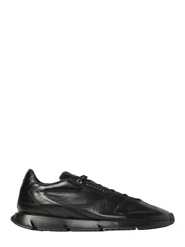 Paciotti Leather Lace-up Sneakers - Black