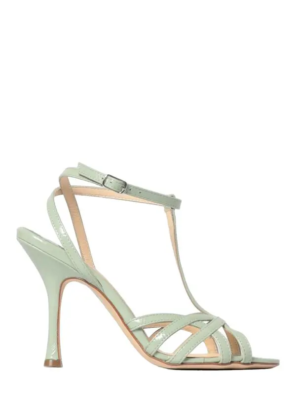 ANNA F. Heeled Sandals - Sage