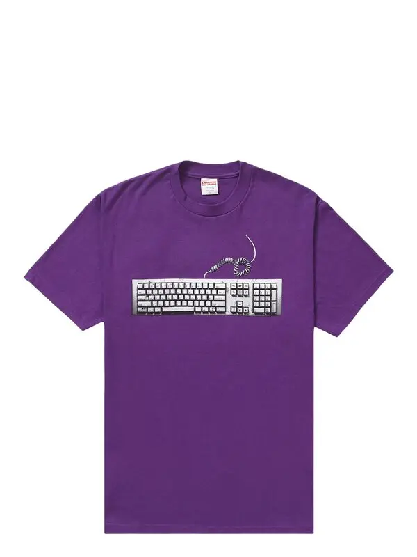 Supreme Keyboard Graphic T-shirt - Purple