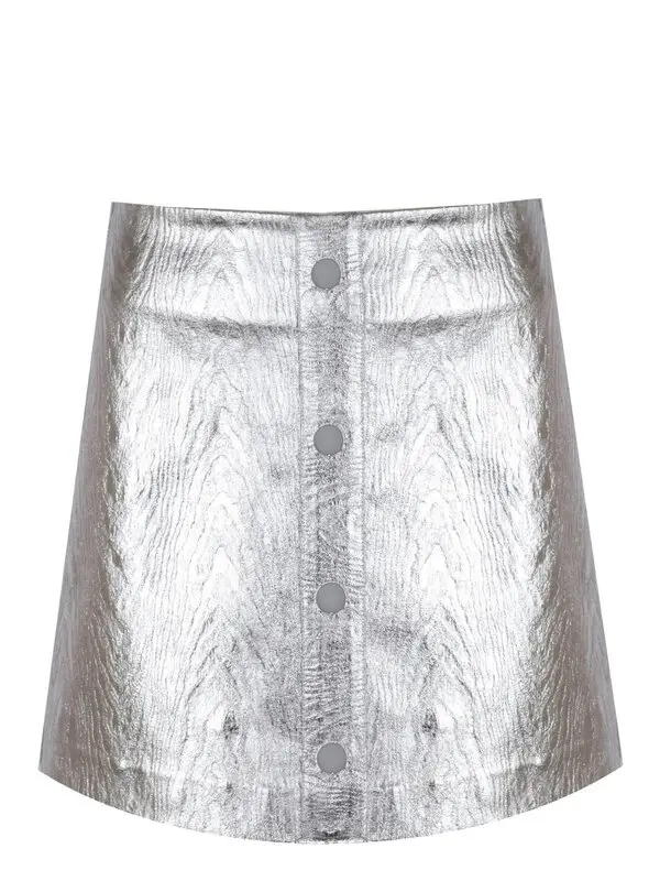 MIRIMALIST Trace Mini Skirt - Silver
