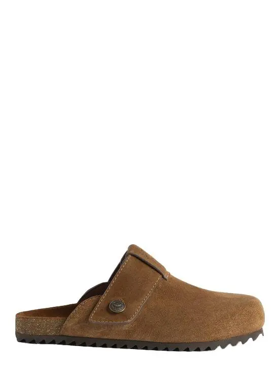 Zadig&Voltaire Suede Clogs With Wing Detail - Natural