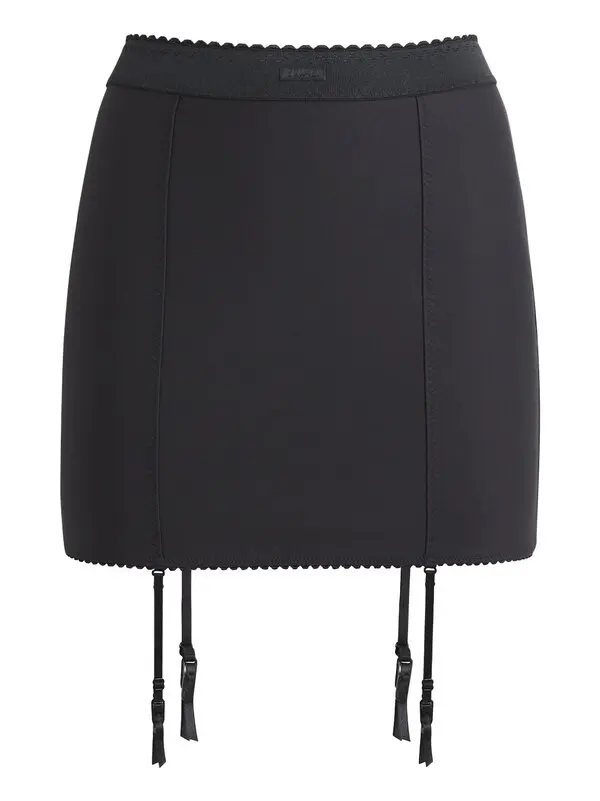 SKIMS Body Garter Mini Skirt - Black