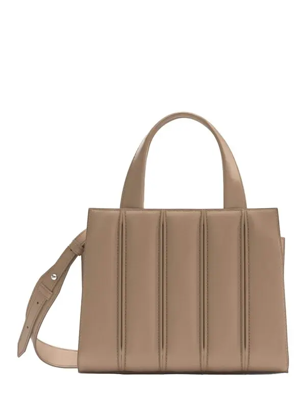 Max Mara Quilted Whitney Top-handle Bag - Beige