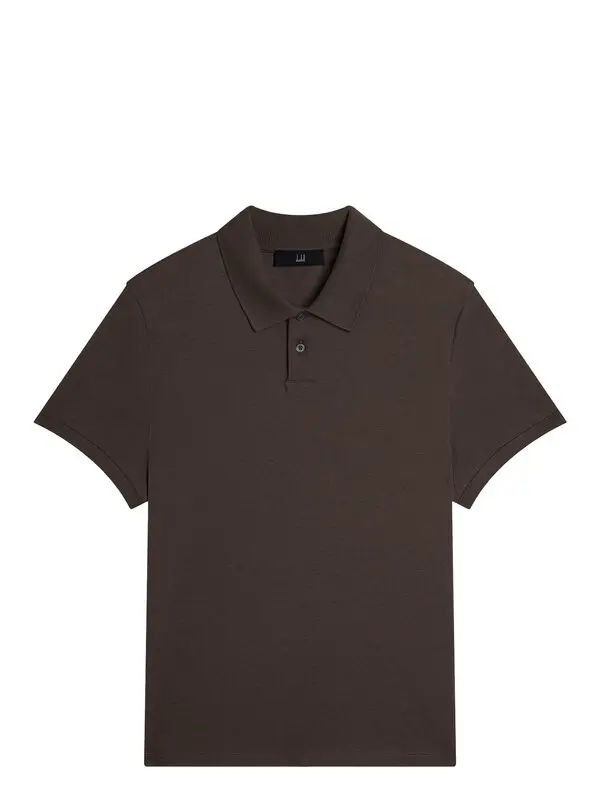 Dunhill Cotton-silk Polo Shirt - Green