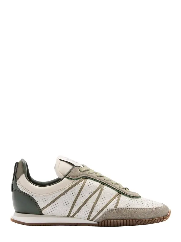 Dunhill Leather Ian Runner Sneakers - Green