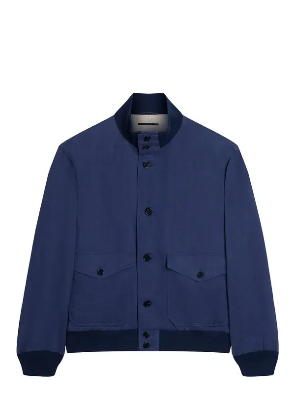 Dunhill Cotton-blend Bomber Jacket - Purple
