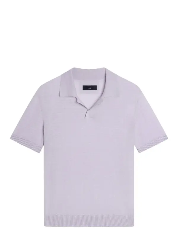 Dunhill Linen-cashmere Polo Shirt - Purple
