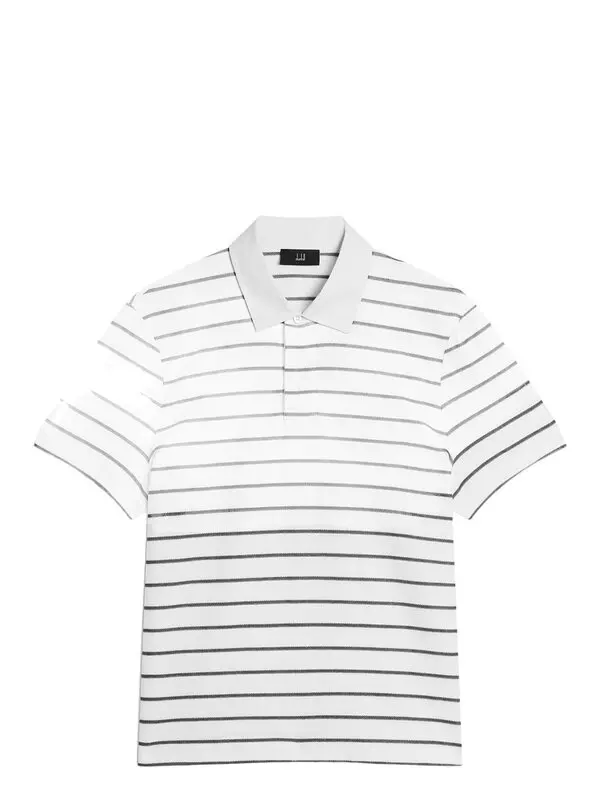 Dunhill Stripe Polo Shirt - Brown