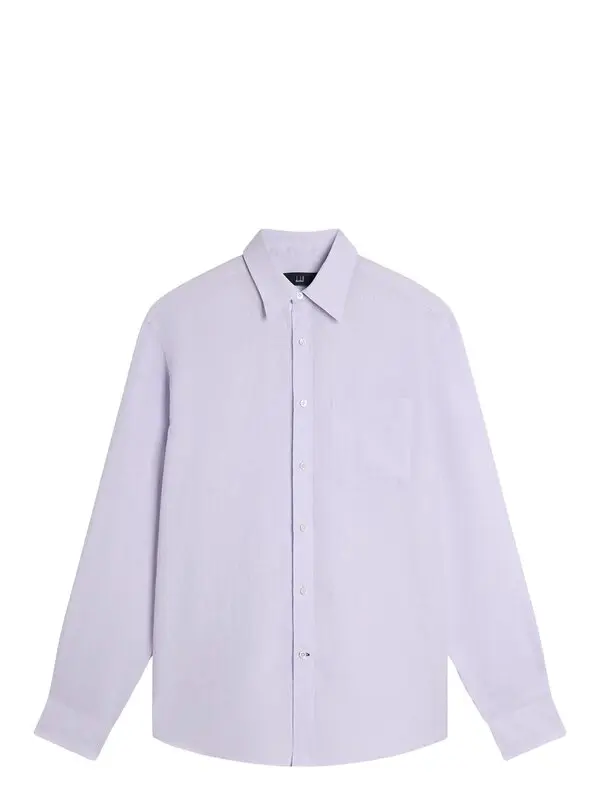 Dunhill Linen Button-up Shirt - Purple