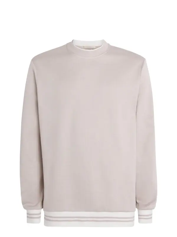 Eleventy Cotton-blend Sweatshirt - Grey