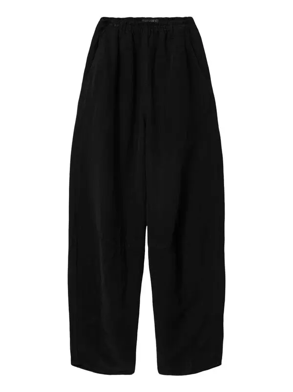 ALLSAINTS Lyocell-linen Jet Wide-leg Trousers - Black
