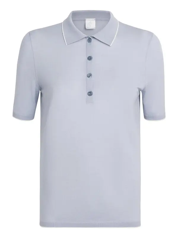 Eleventy Fine Wool Polo Sweater - Blue