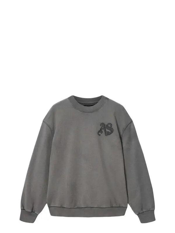ALLSAINTS Organic Cotton Insignia Sweatshirt - Black