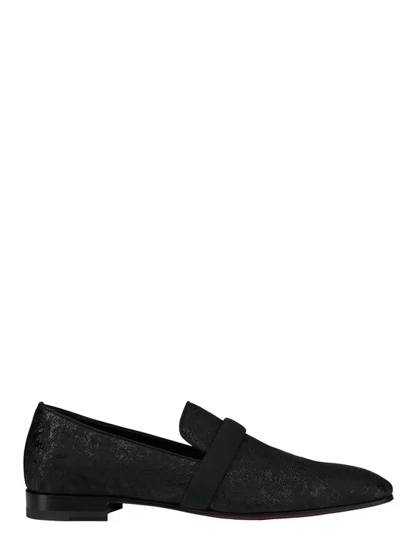 CHRISTIAN LOUBOUTIN Dandydeco Jacquard Loafers - Black