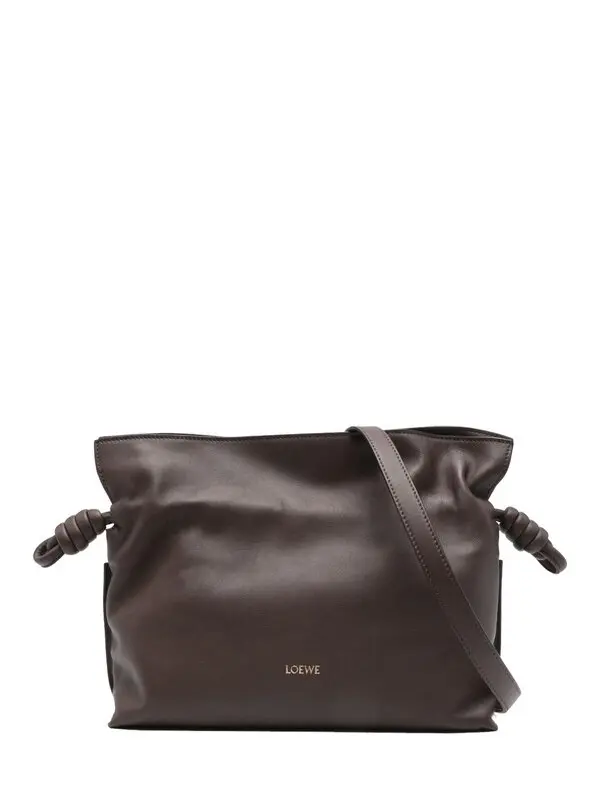 Loewe Flamenco Medium Leather Clutch - Brown