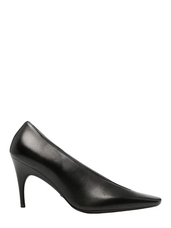 Balenciaga Leather Stiletto Pumps - Black