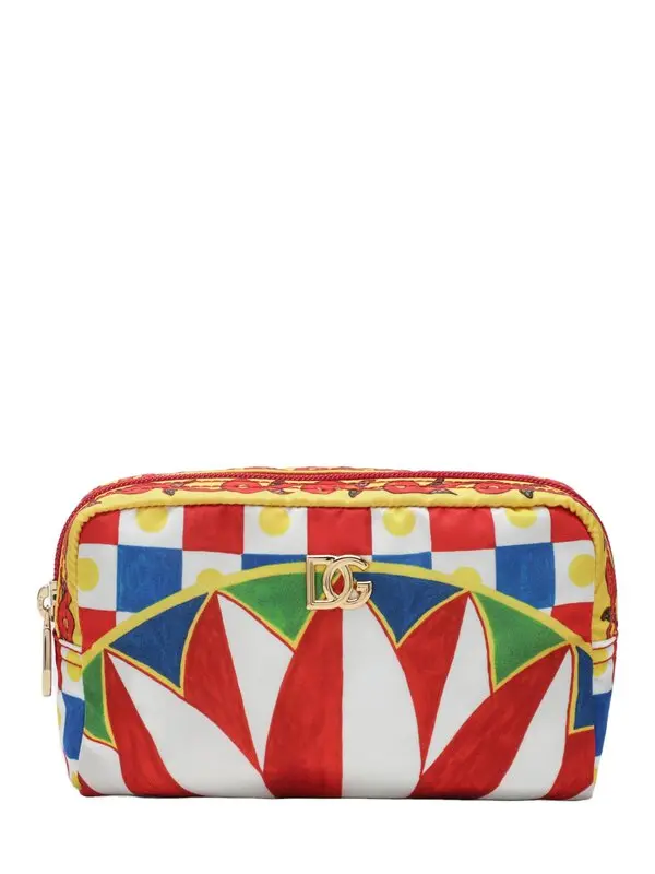 Dolce & Gabbana Pochette With Sicilian Cart Print - Multicolor
