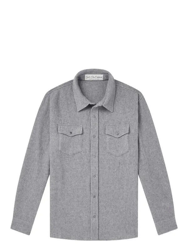GOD'S TRUE CASHMERE Cashmere Shirt - Gray