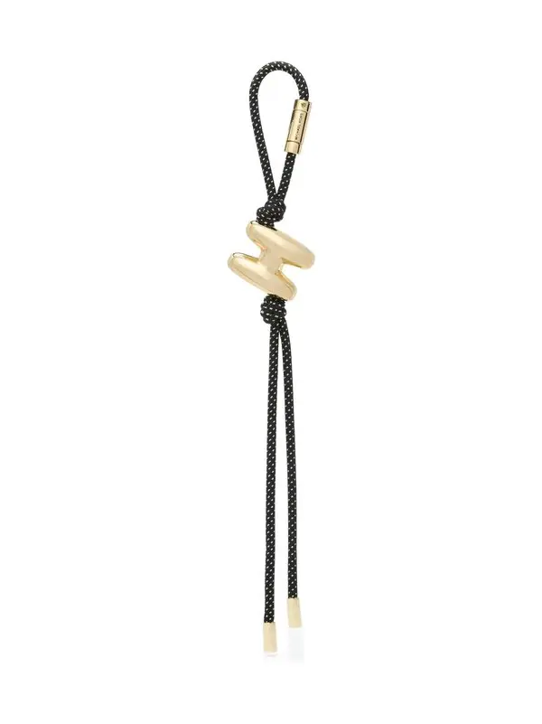 Michael Kors Initial "h" Charm With Speckled Cord - Gold