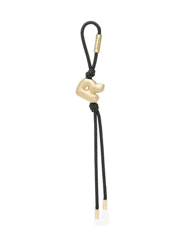 Michael Kors Initial "r" Charm With Speckled Cord - Gold