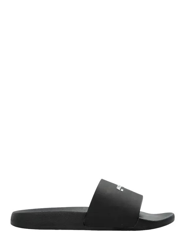 ALLSAINTS Underground Logo Detail Slip-ons - Black