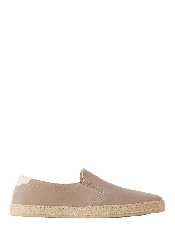 Brunello Cucinelli Suede Espadrilles - Brown