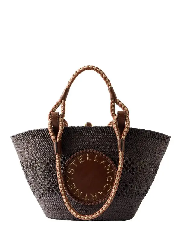 Stella McCartney Small Raffia Tote - Black