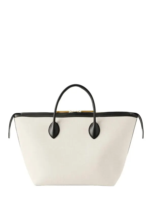 Khaite Kasia Medium Canvas Tote - Neutrals