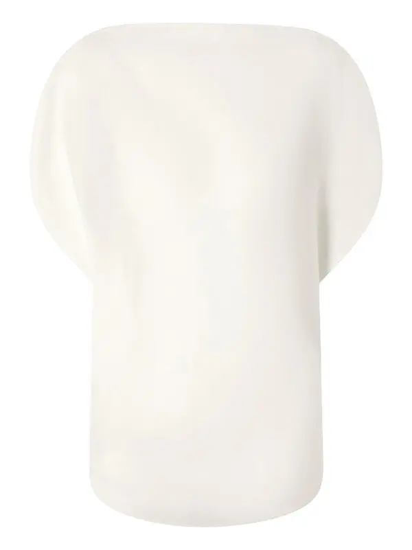 Khaite Poppi Cotton And Silk-blend Blouse - Neutrals