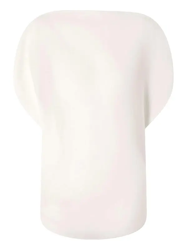 Khaite Poppi Cotton And Silk-blend Blouse - Off-white
