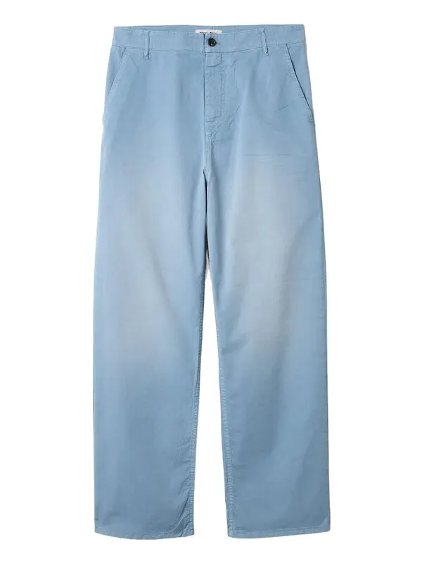 Miu Miu Garment-dyed Twill Pants - Astral Blue