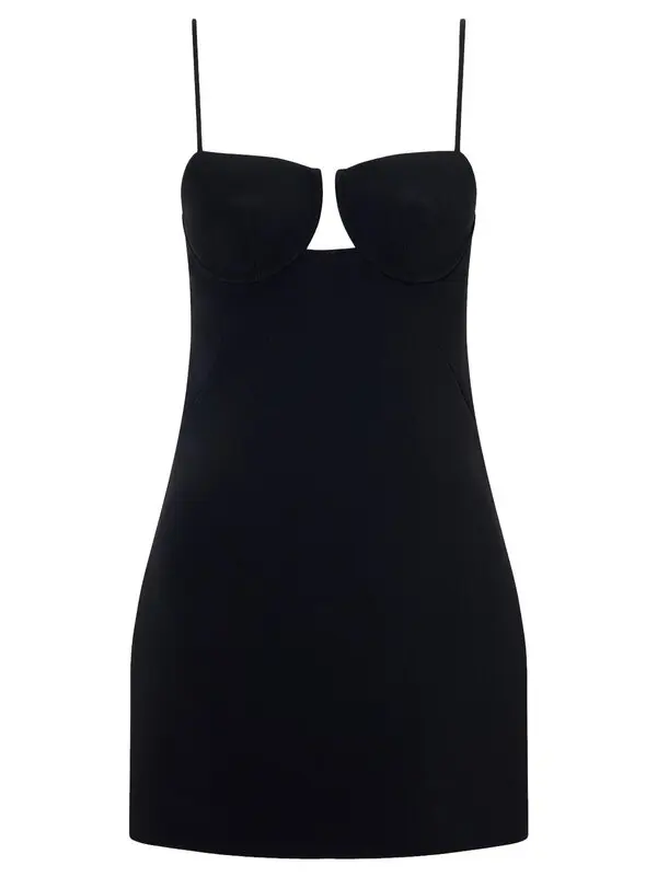 Givenchy Crepe Mini Dress - Black
