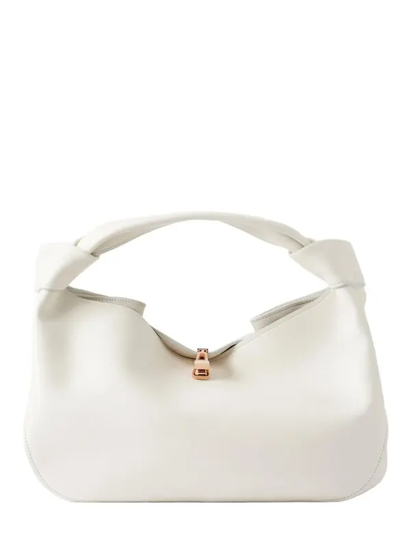 Gabriela Hearst Antonia Small Leather Shoulder Bag - White