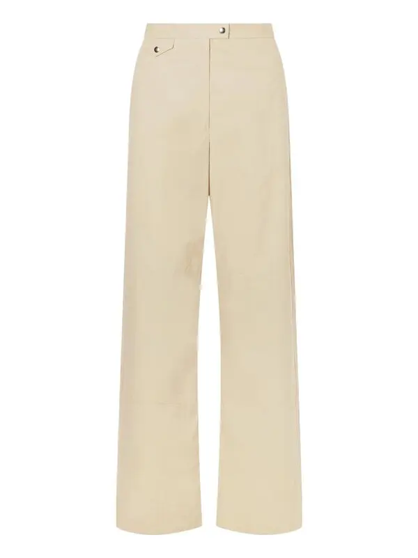 Calvin Klein Collection Gemma Cotton Straight-leg Pants - Neutrals