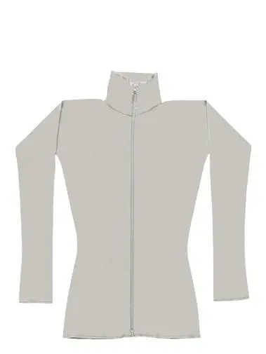 Yeezy Long Sleeve Zip-up Top - Grey