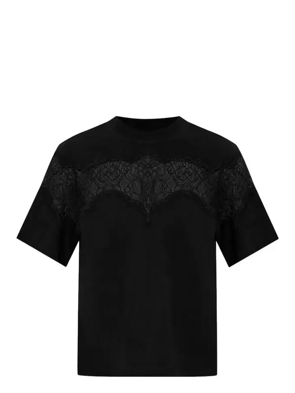 ALLSAINTS Lace-panel T-shirt - Black