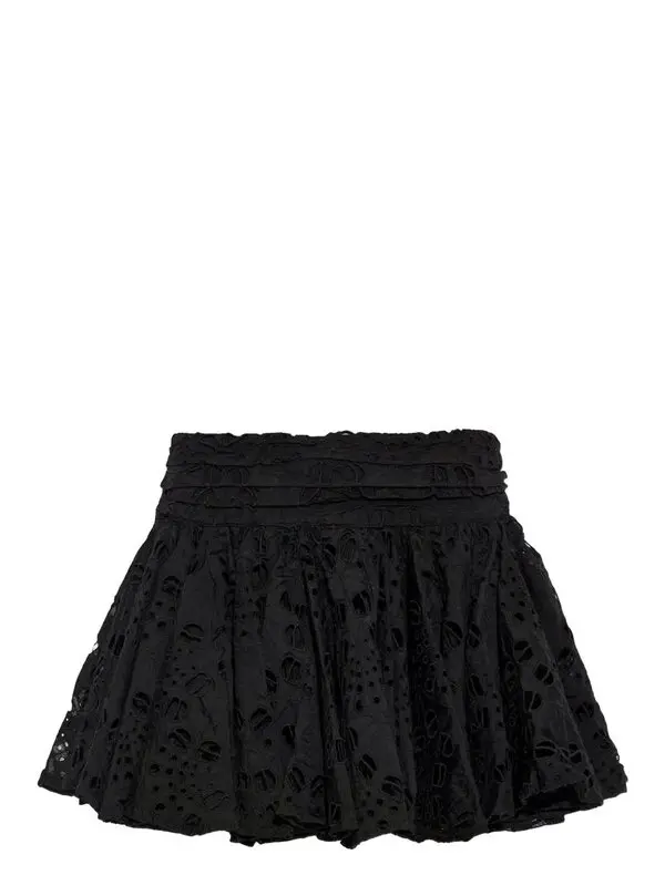 ALLSAINTS Broderie Anglaise Skirt - Black