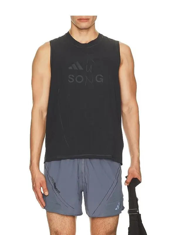 ADIDAS X SONG FOR THE MUTE Sleeveless Performance Top - Black