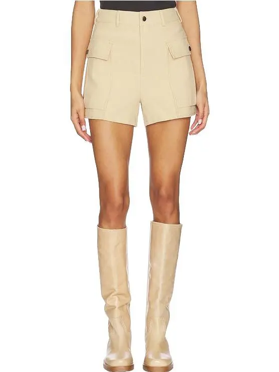 Astr The Label Beron Shorts - Tan