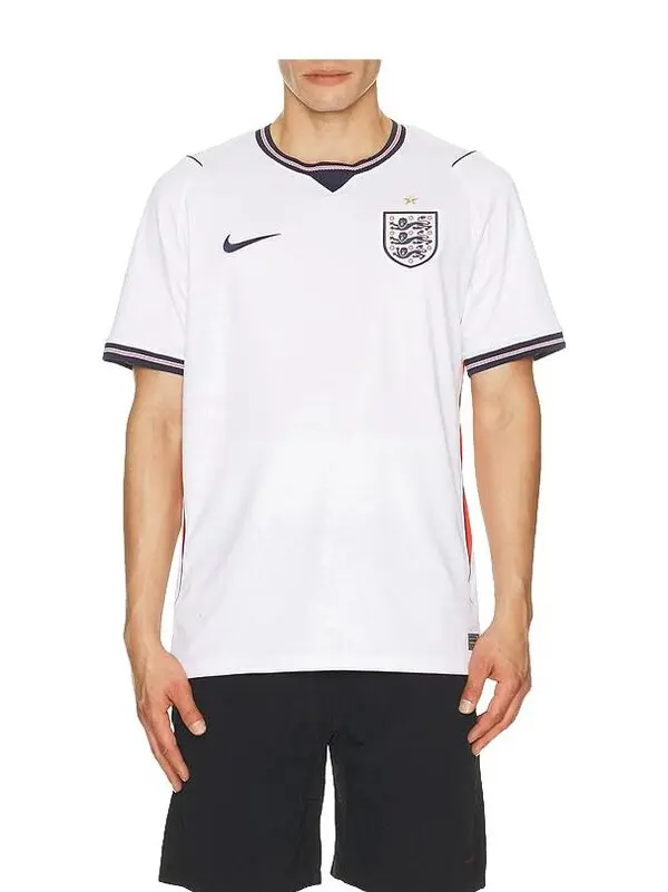 Nike Dri-fit Jersey Short Sleeve Stadium Home - White  Speed Red & Obsidian