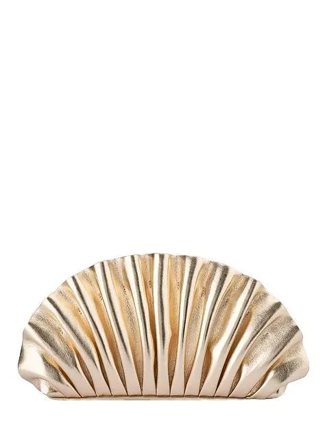 OLGA BERG Hollie Pleated Clutch - Gold