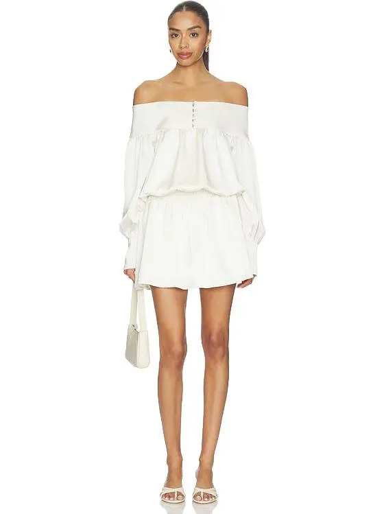 Line & Dot Nicolo Mini Dress - Cream