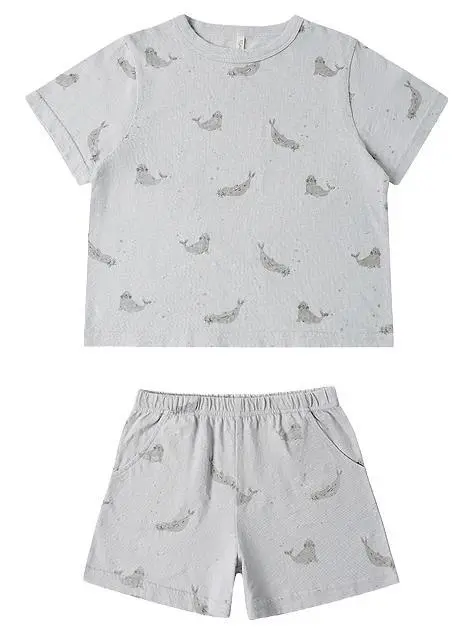 RYLEE + CRU Seal Print Cotton Play Set - Seals
