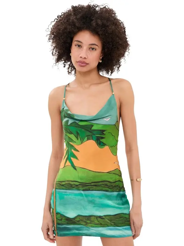 DONDE ESTEBAN Magdalena Silk Mini Dress - Multi