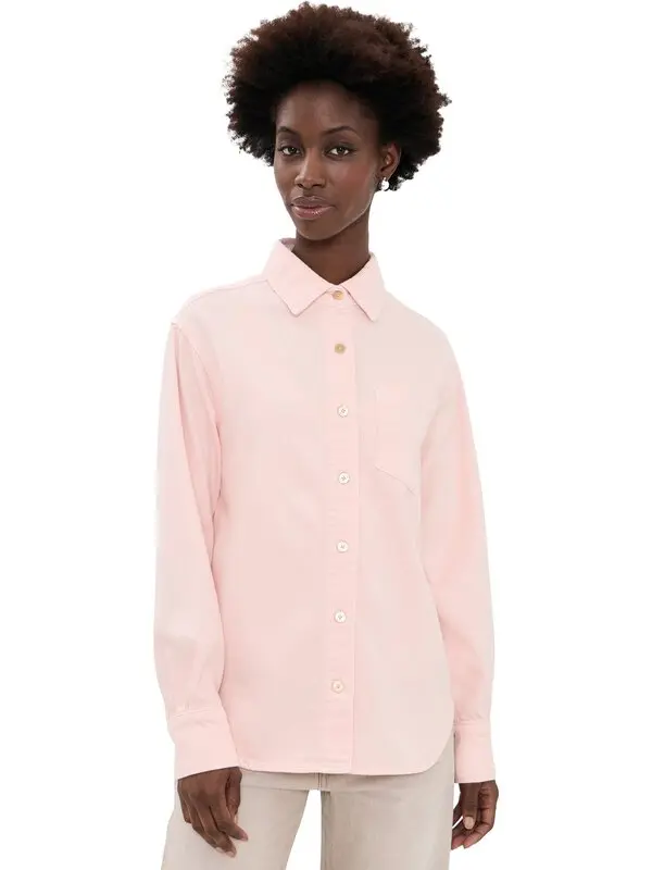 DL1961 Faye Oversized Denim Shirt - Ballet Aura (dl Aura)
