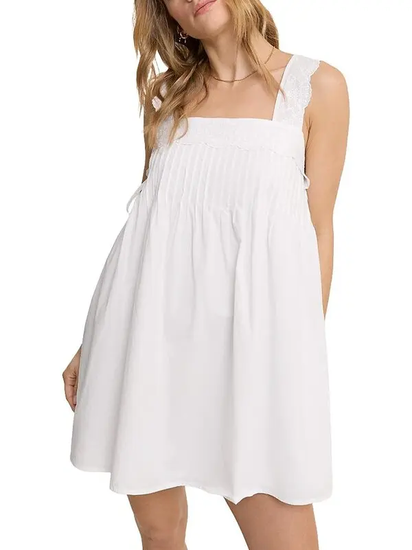 NOBODY'S CHILD Valerie Mini Dress - White