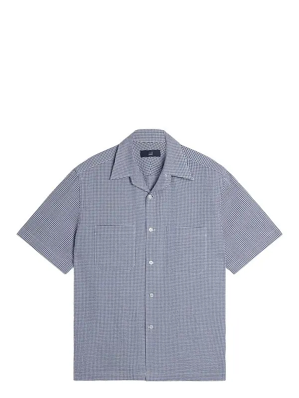 Dunhill Cotton Gingham Shirt - Navy
