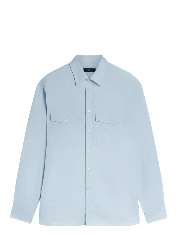 Dunhill Cotton-cashmere Shirt - Blue